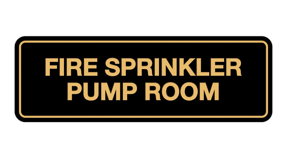 Signs ByLITA Standard Fire Sprinkler Pump Room Sign | Wayfair