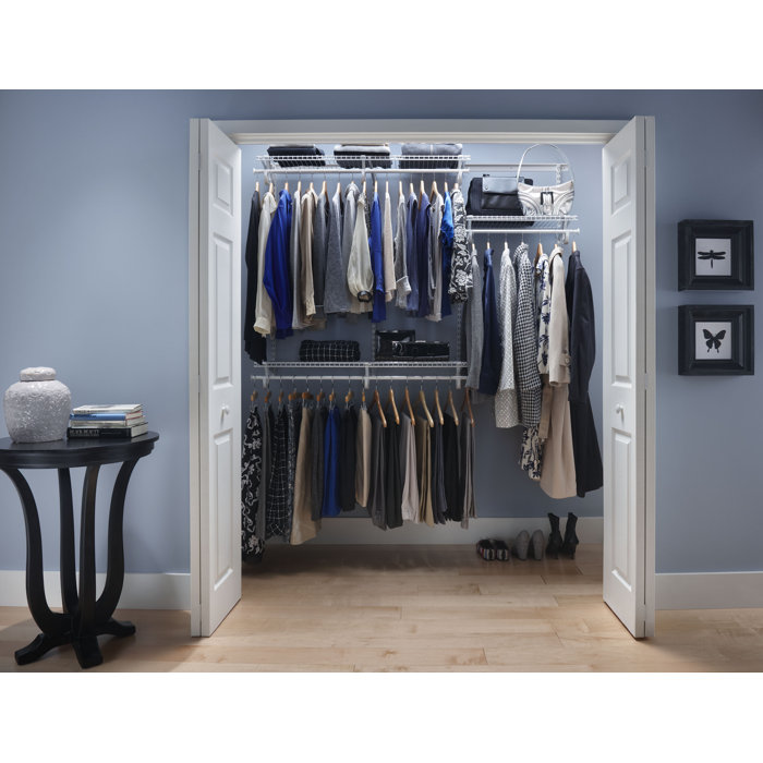 ClosetMaid ShelfTrack 48" W - 72" W Closet System Starter Kit & Reviews ...