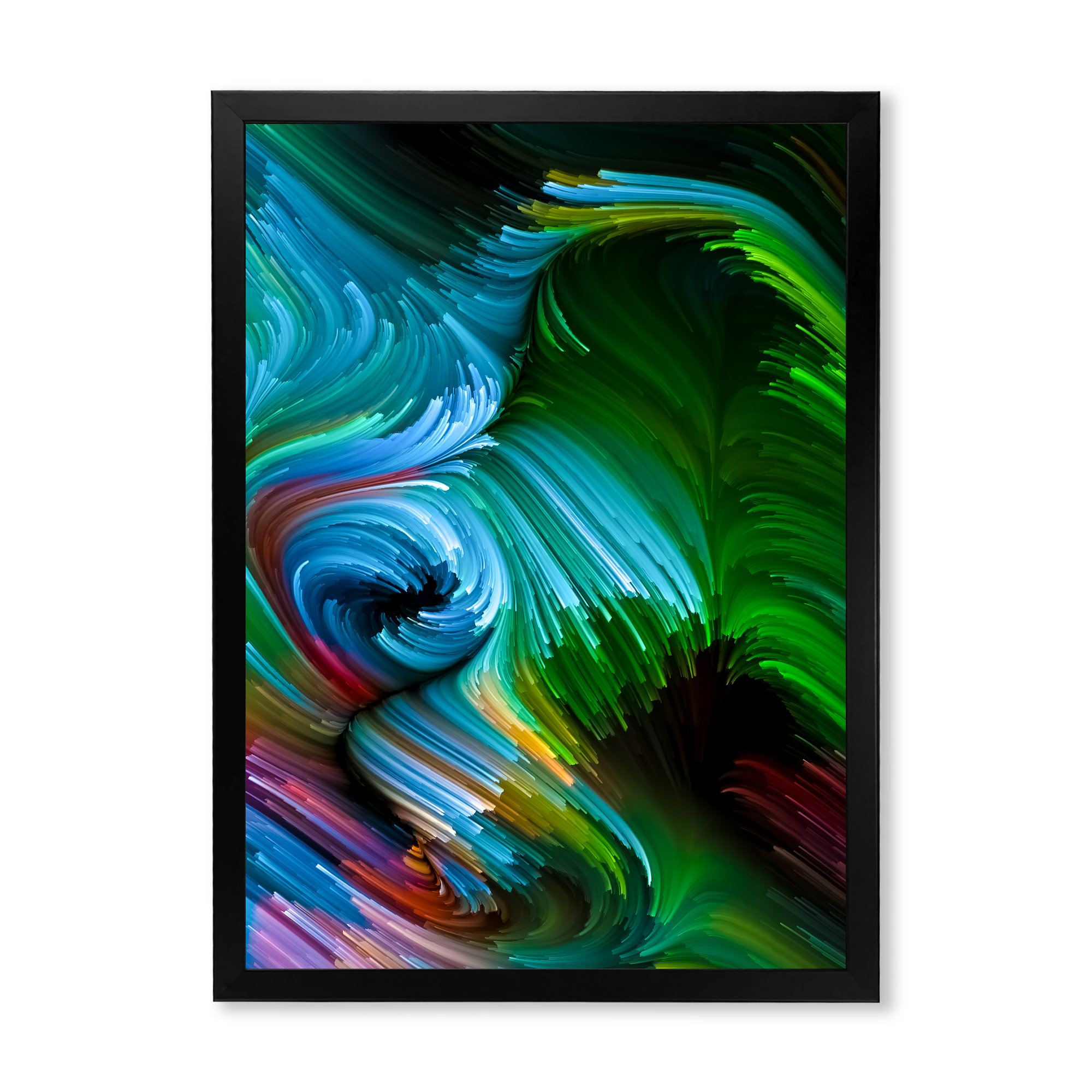 Wrought Studio Colorful Living Liquid Art II Colorful Living Liquid Art ...