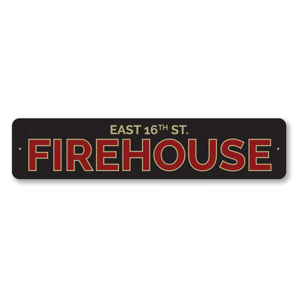 Lizton Sign Shop, Inc Firehouse Street Name Aluminum Sign | Wayfair