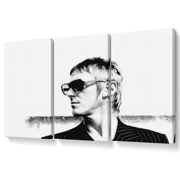 Ebern Designs Paul Weller Shades - 3 Piece Wrapped Canvas Graphic Art ...