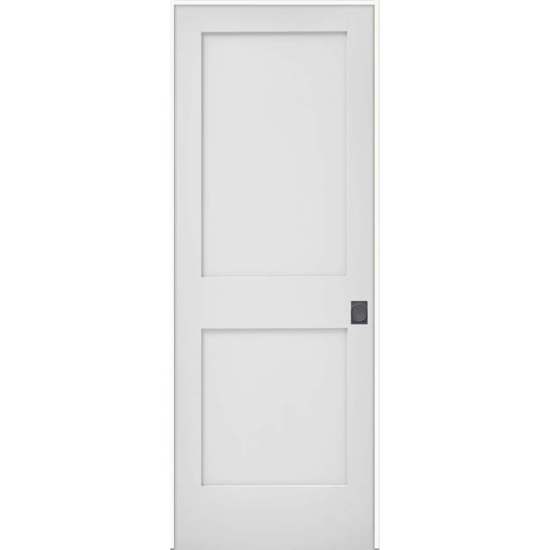 JELD-WEN EVELIN 4-Lite Wood and Privacy Glass Primed Prehung Interior ...