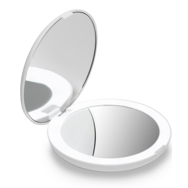 Fancii Modern Lighted Magnifying Compact Mirror & Reviews | Wayfair