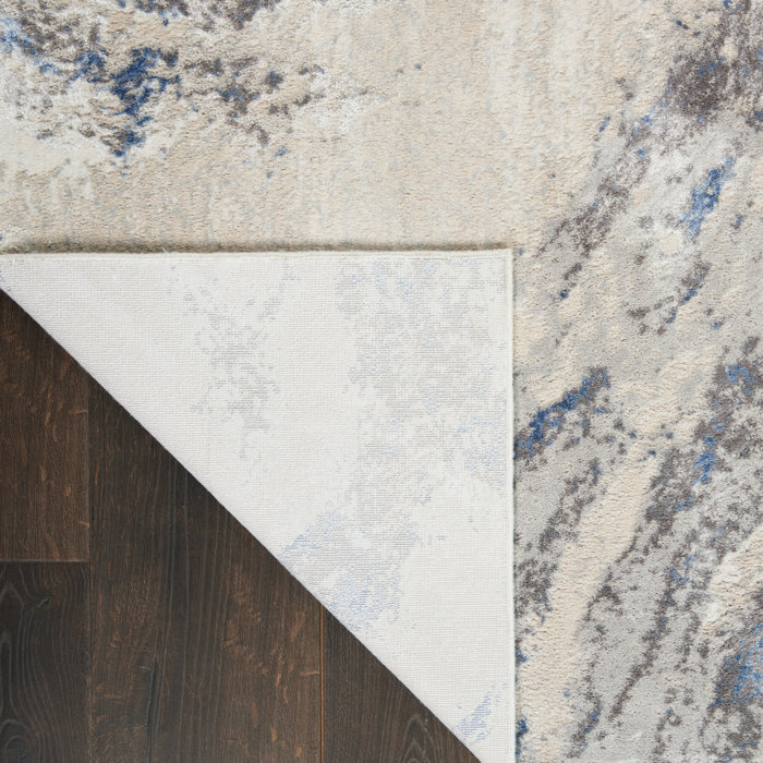 Mercer41 Sienna Blue/Ivory/Gray Rug & Reviews | Wayfair