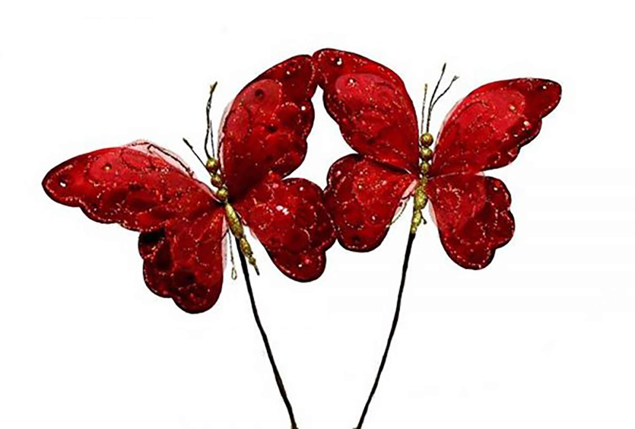 Primrue Velvet Sheer Butterfly Pick | Wayfair
