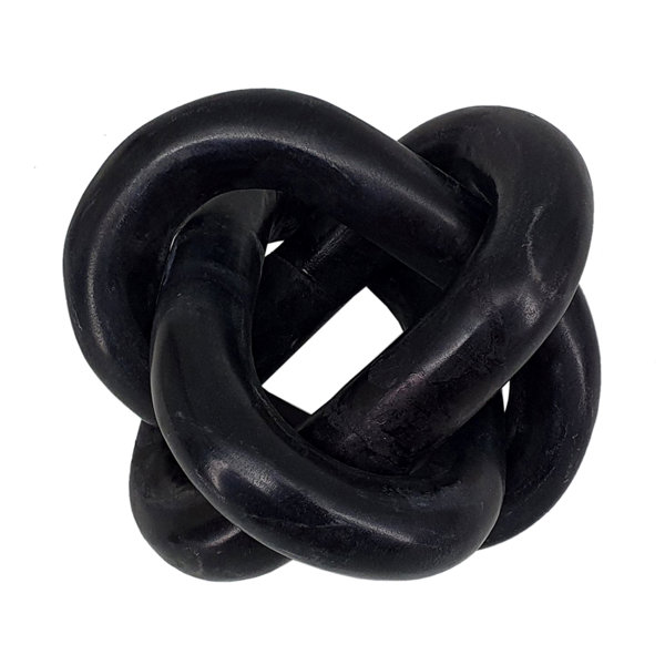 Joss & Main Beaulah Decorative Marble Chain Sculpture | Wayfair
