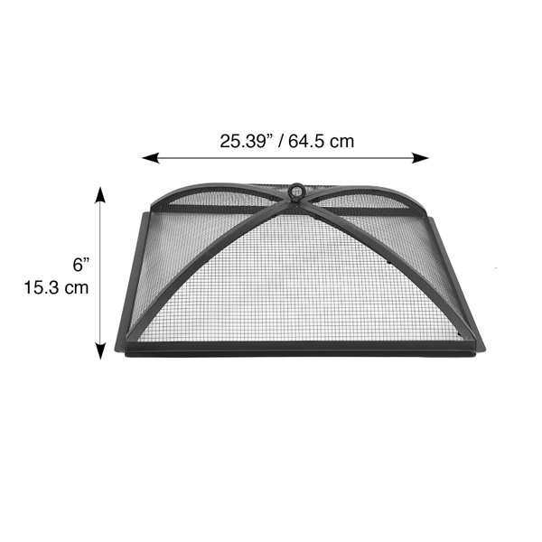 Blue Sky Outdoor Living Domed Square Fire Pit Spark Screen | Wayfair