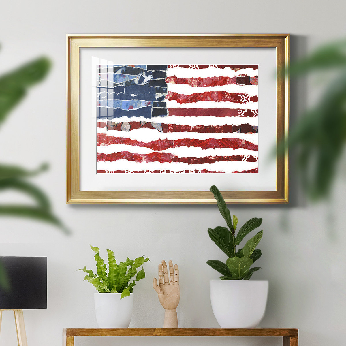 Brayden Studio® Patriotic Collage Flag - Picture Frame Print | Wayfair