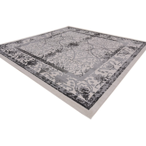 Charlton Home® Ade Performance Gray Rug & Reviews | Wayfair
