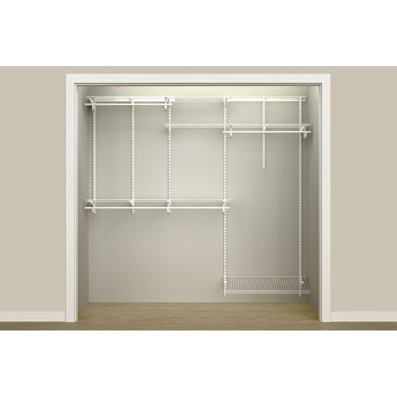 ClosetMaid ShelfTrack 60" W - 96" W Closet System Starter Kit & Reviews ...