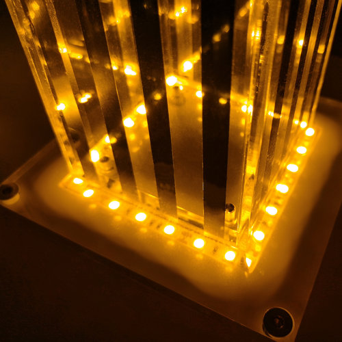 Fixturedisplays® Clear Acrylic Lighted LED Podium, Floor Standing ...