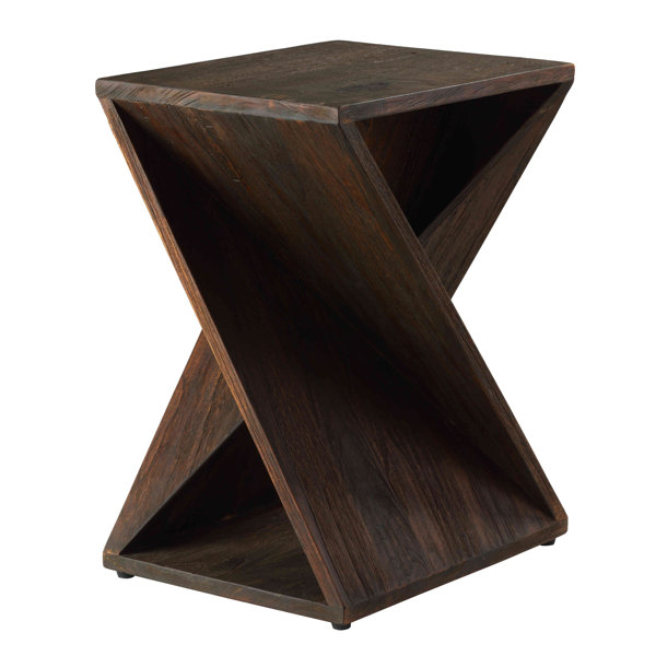 Union Rustic Delrosario Solid Wood Abstract End Table - Wayfair Canada