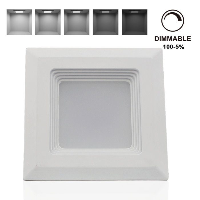 TORCHSTAR 4 Inch Dimmable Retrofit Led Square Recessed Lighting Fixture ...