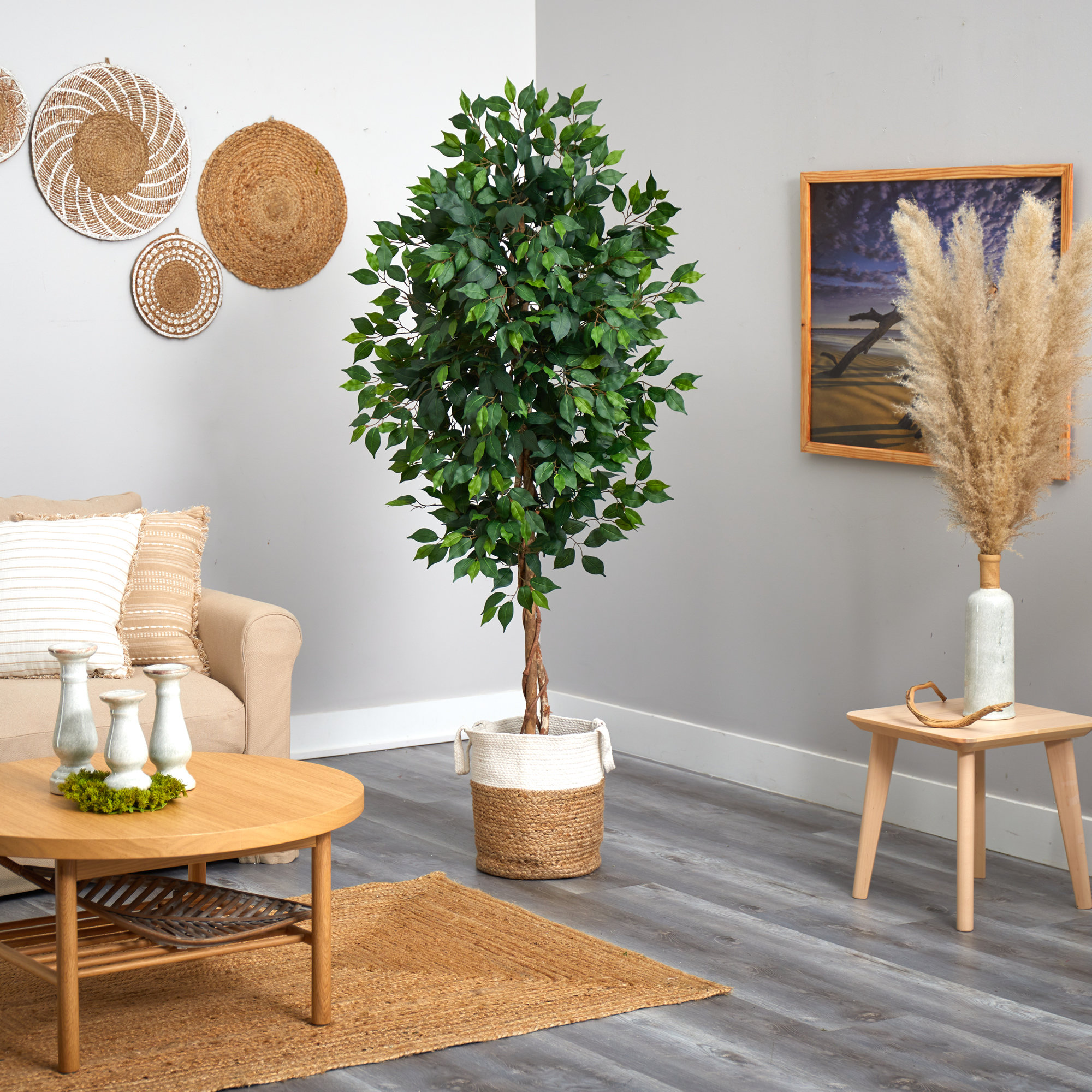 Primrue 72'' Faux Ficus Tree in Planter | Wayfair