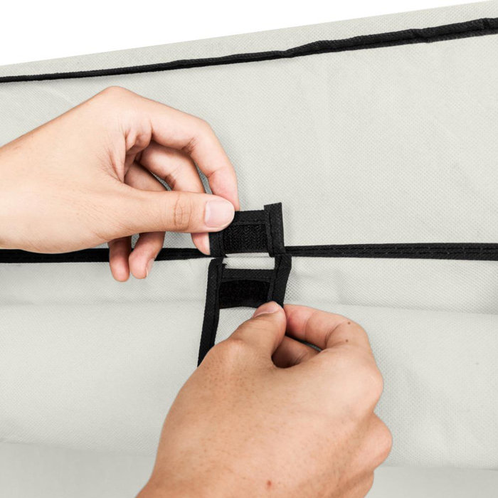 Rebrilliant 45 Pairs Beige Shoe Rack & Reviews | Wayfair