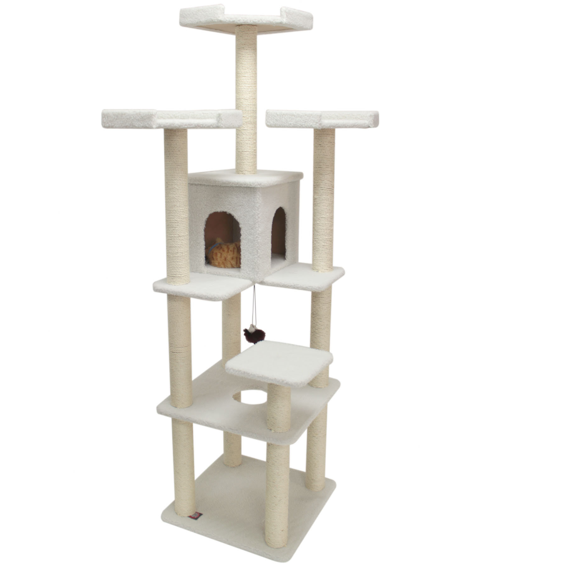 Majestic Pet 80" Bungalow Sherpa Cat Tree & Reviews | Wayfair