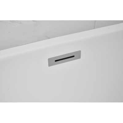 Ivy Bronx Ardis 54'' x 29'' Freestanding Soaking Acrylic Bathtub ...