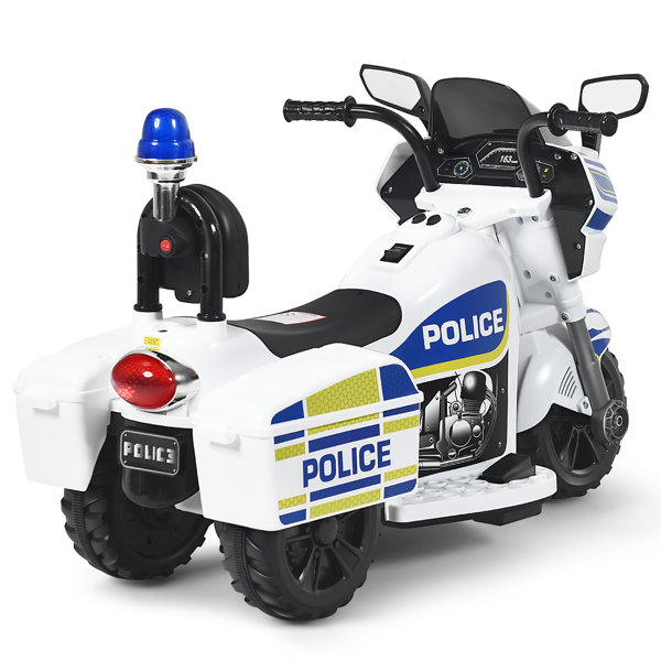 Costway Kids Police Motorcycle | Wayfair