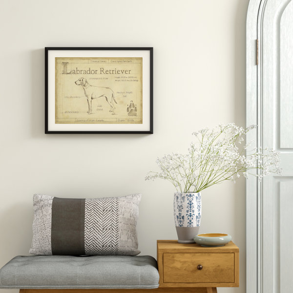 Williston Forge 'Antique Labrador Retriever by Ehtan Harper - Single ...