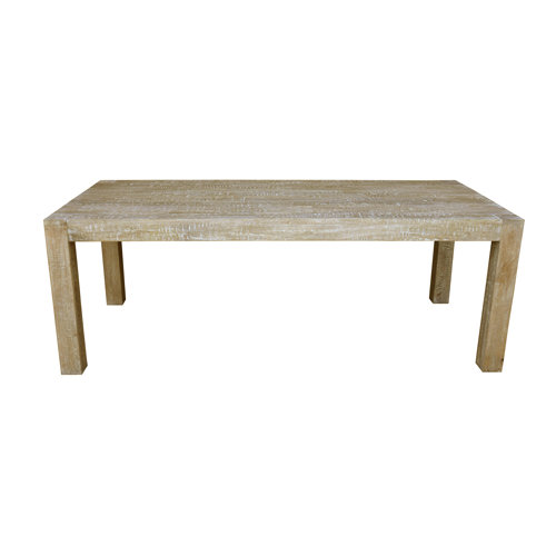 Gracie Oaks Alaistair Solid Wood Dining Table & Reviews | Wayfair
