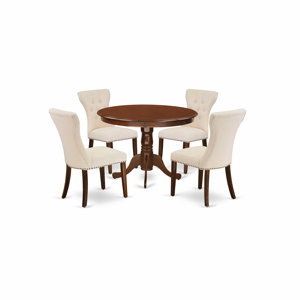Charlton Home® Valhalla Solid Wood Dining Set | Wayfair