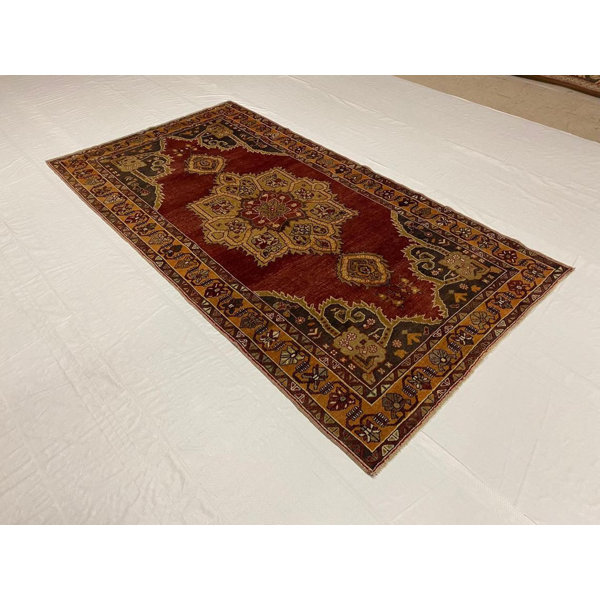 Bungalow Rose Dakhia Vintage Anatolian Distressed Turkish Dowry Tribal ...