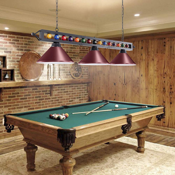 Winston Porter Mickael 3 - Light Pool Table Lights Pendant & Reviews ...