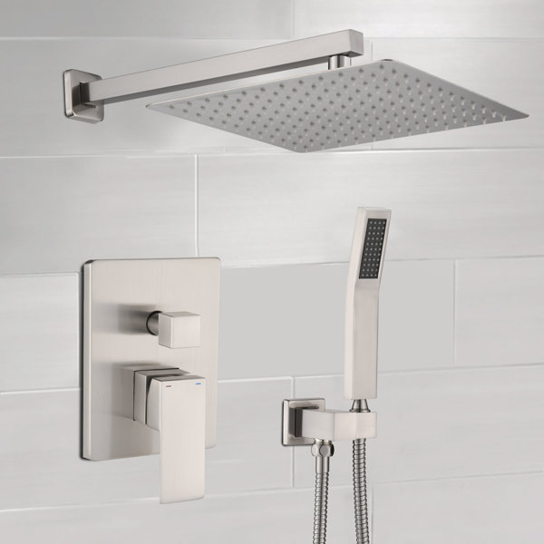 STONEMOTION Rainfall Shower Faucet with Rough-In Valve | Wayfair
