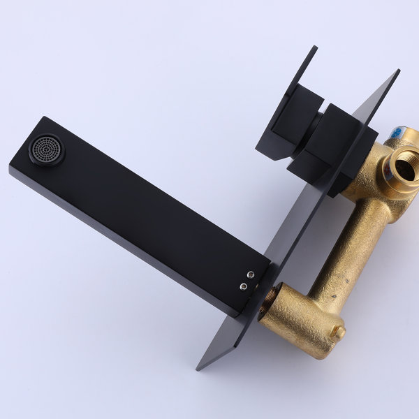 VIBRANTBATH Wall Mounted Faucet Single-handle Bathroom Faucet | Wayfair