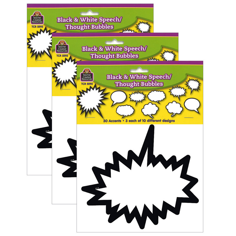Teacher Created Resources Speech/Thought Bubbles Accents | Wayfair