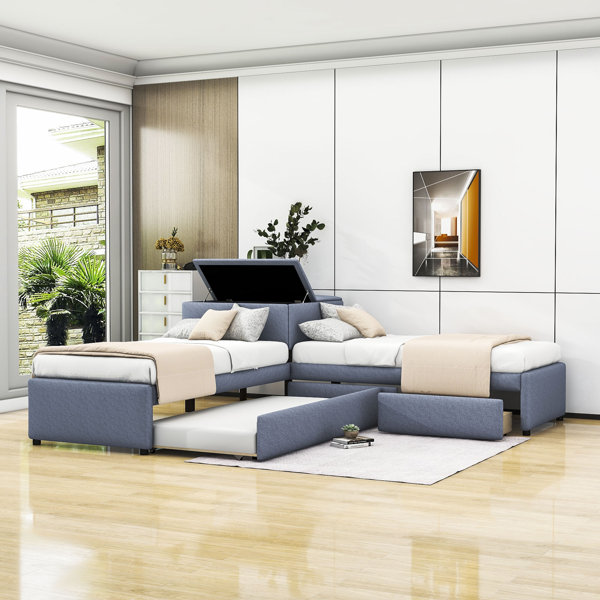 L Shaped Platform Beds