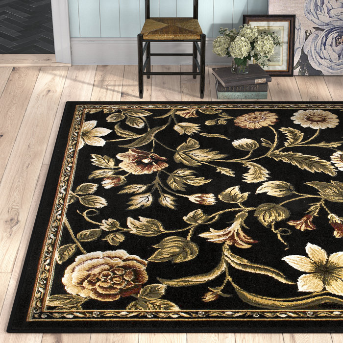 Laurel Foundry Modern Farmhouse Gossard Floral Black/Burgundy/Ivory ...