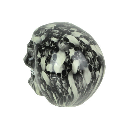 Trinx Resin Skulls Print Skull Statue Skeleton Home Decor Gothic ...