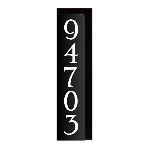 EZStreetSigns Vertical LED address sign with landscape light adapter ...