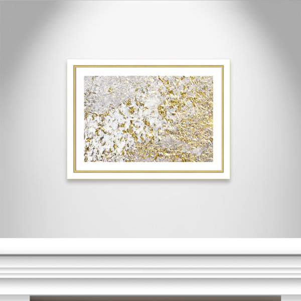 CasaFineArts Metallic Stone Golden Granite - Picture Frame Photograph ...