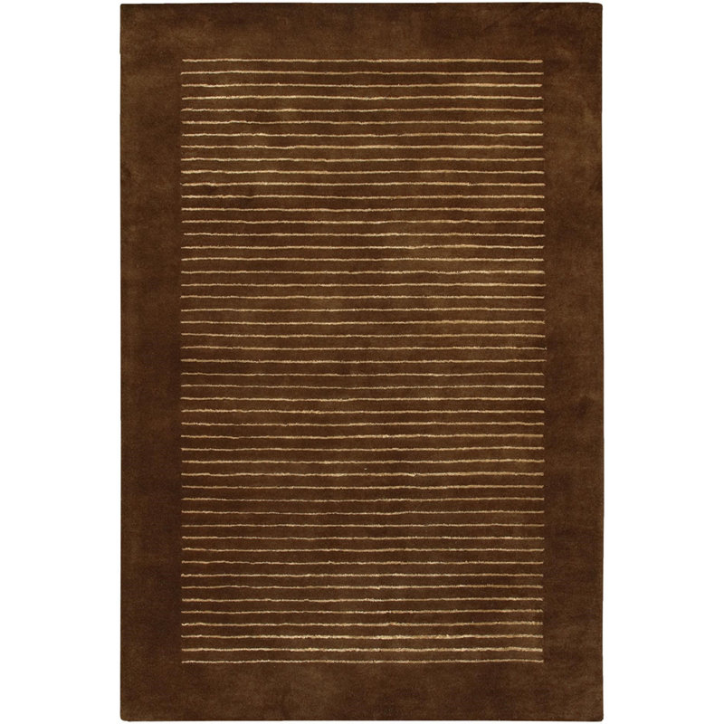 Chandra Antara Handmade Wool Brown/Tan Rug | Wayfair