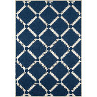 Breakwater Bay Yepez Geometric Indoor / Outdoor Area Rug in Navy/Ivory ...