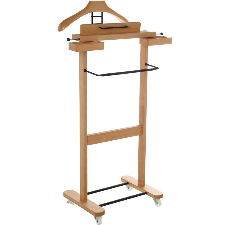 Brayden Studio Tidy Home Solid Wood Freestanding Valet Stand | Wayfair ...