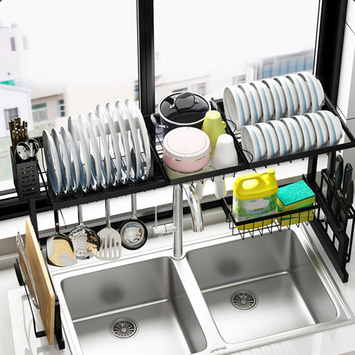 BingoPaw Stainless Steel Over the Sink Dish Rack | Wayfair