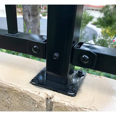EP Decking Bottom Square Metal Post Holder & Reviews | Wayfair