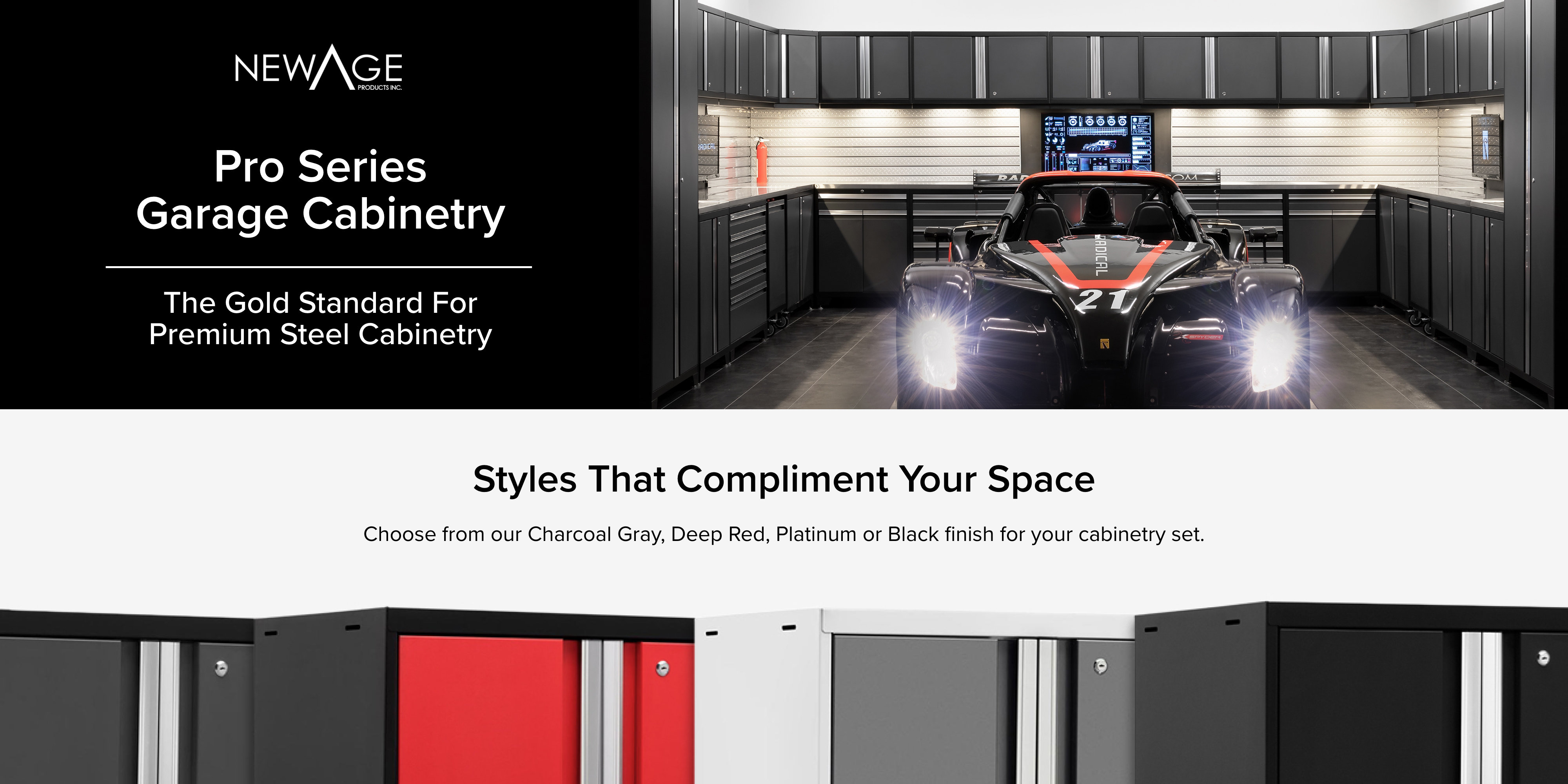 NewAge Products Pro Series 8 Piece Garage Storage Cabinet System ...