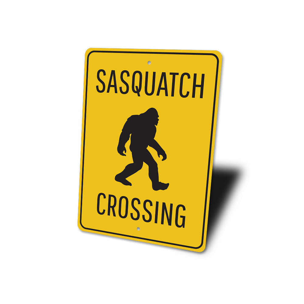 Lizton Sign Shop, Inc Sasquatch Crossing Aluminum Sign | Wayfair