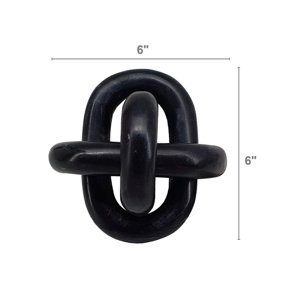 Joss & Main Beaulah Decorative Marble Chain Sculpture | Wayfair
