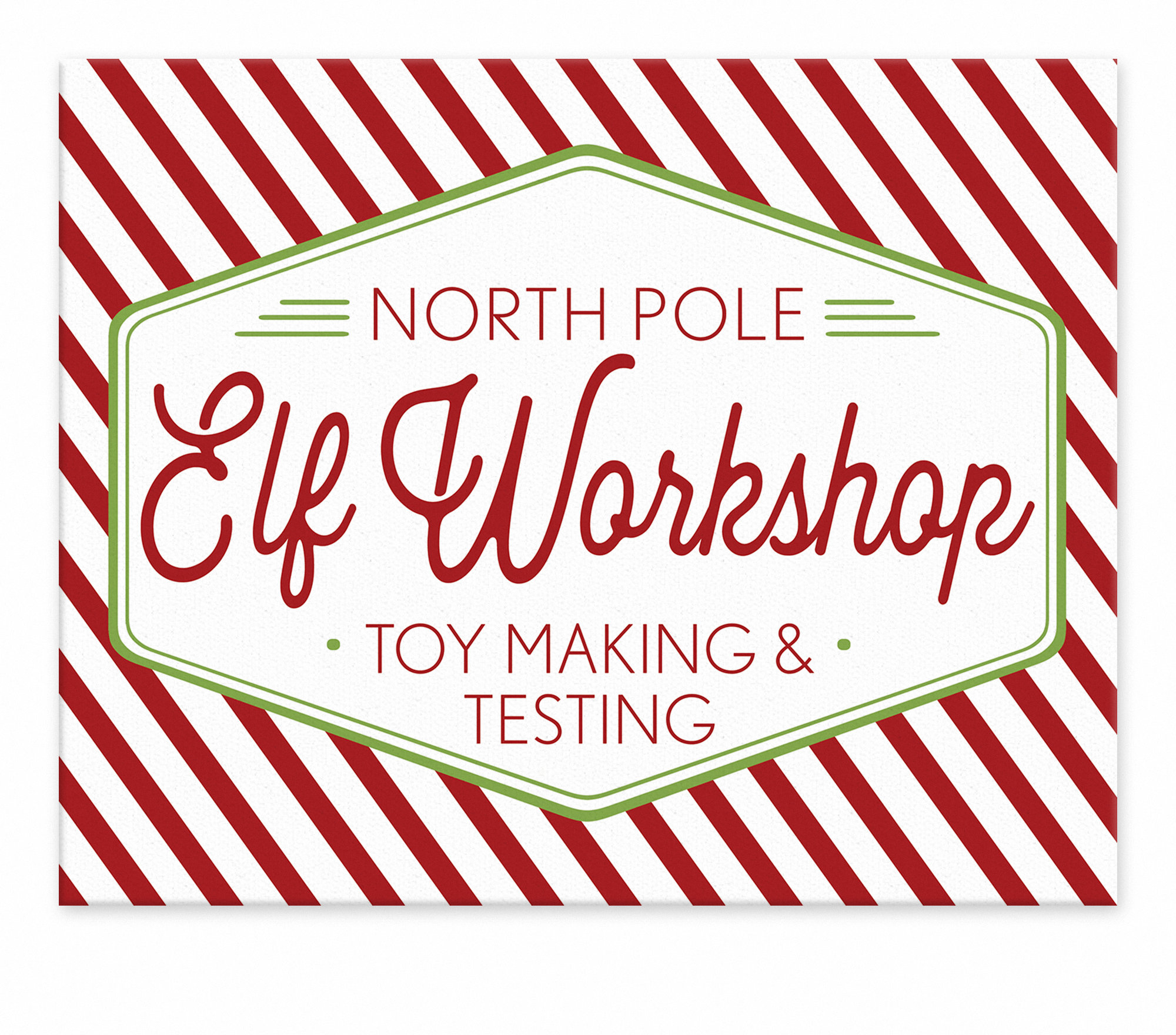 The Holiday Aisle® Sturtevant North Pole Elf Workshop Easelback ...