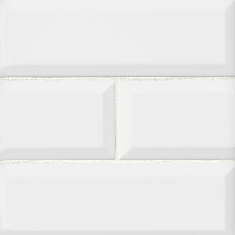 Qube Tiles Eclipse 4" x 12" Beveled Glossy Subway Wall Tile | Wayfair