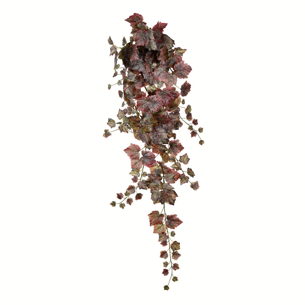 Loon Peak® Artificial Burgundy Grape Leaf Ivy Hanging Bush | Wayfair