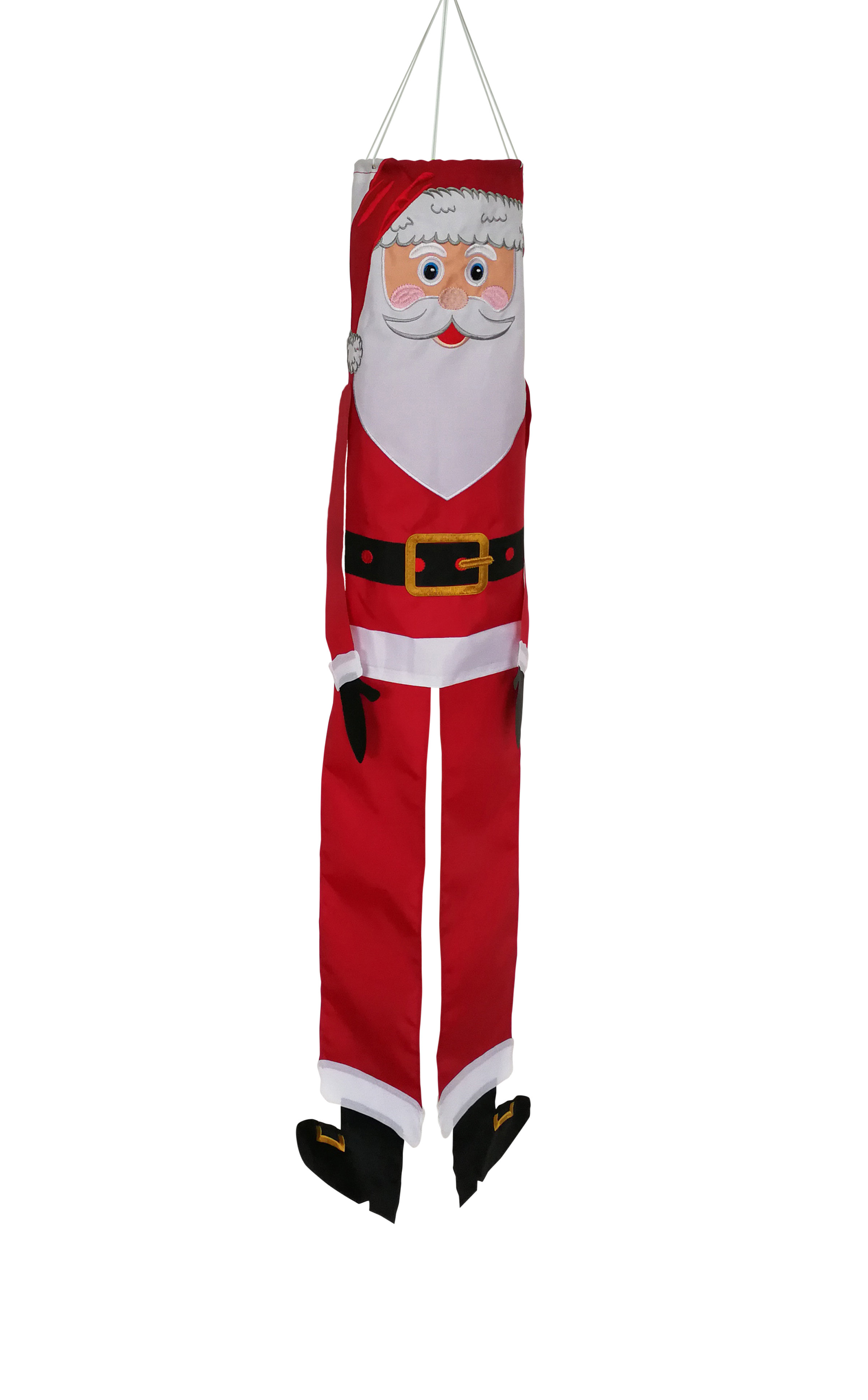 The Holiday Aisle® Glyn Lil' Santa Claus 3D Windsock | Wayfair