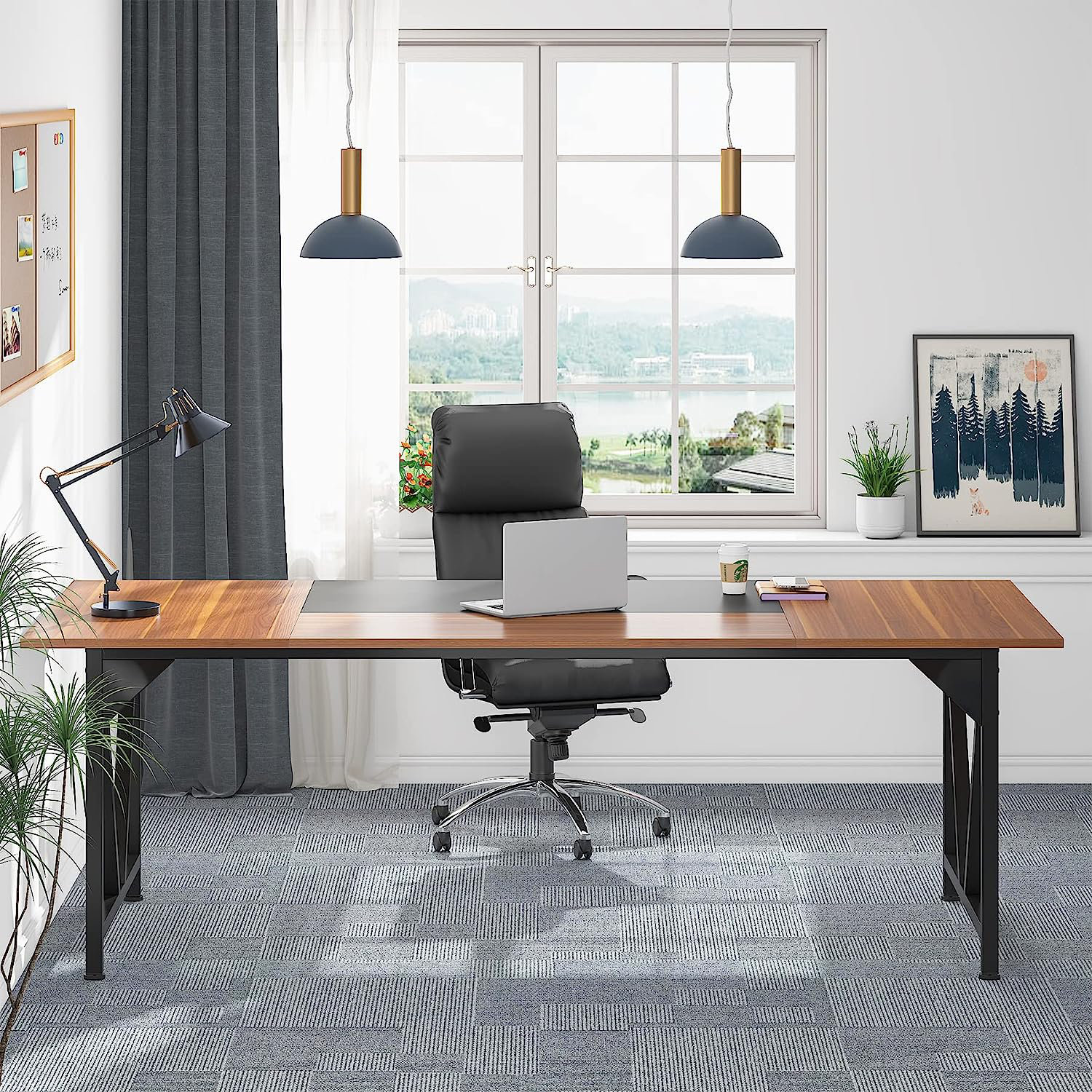 Ebern Designs Deserey 70.8'' Desk | Wayfair
