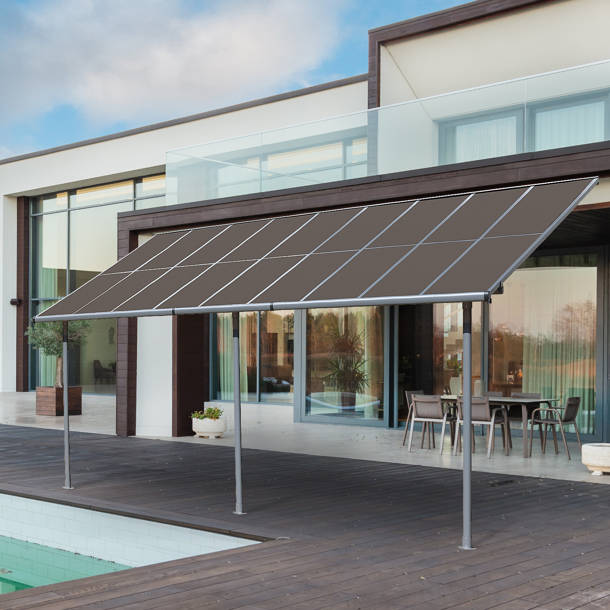 HeritagePatios 14 ft. W x 14 ft. D Metal Standard Patio Awning | Wayfair