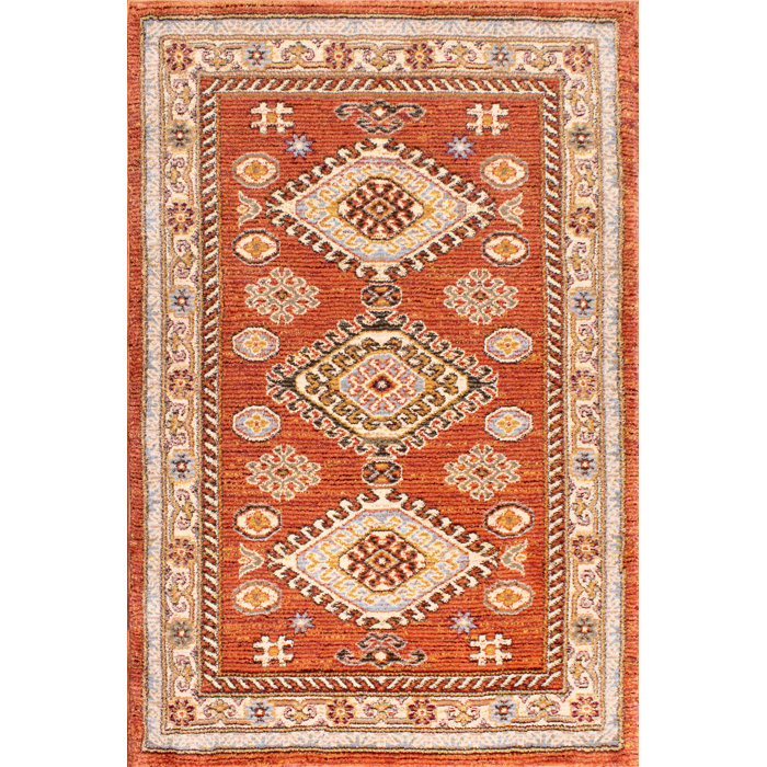 Bloomsbury Market Rocco Tufted Terracotta Rug & Reviews | Wayfair.co.uk
